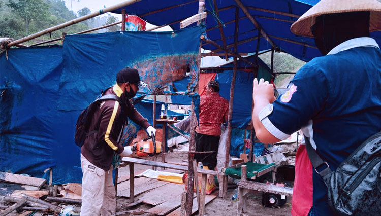 Polres Buru Kembali Membersihkan Aktivitas PETI di Gunung Botak - TIMES Indonesia