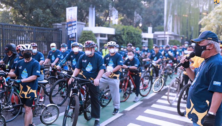 Buka Acara Sepeda Santai HAD 2022, Menteri PUPR RI Pesan Serius Soal ...