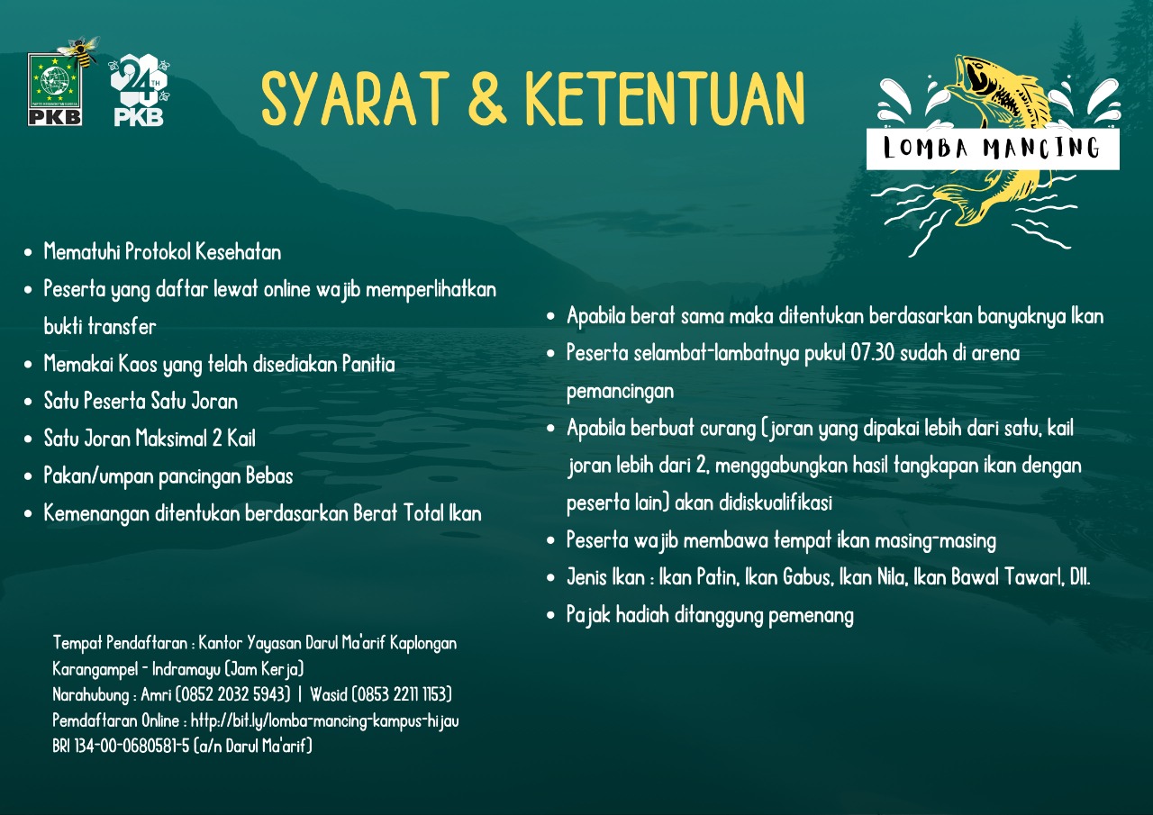 Lomba Mancing Harlah PKB di Indramayu, Ada Hadiah Tiga Unit Sepeda ...
