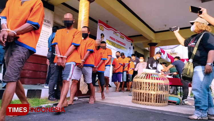 Top Polresta Banyuwangi Ungkap Kasus Perjudian Bekuk 27 Orang