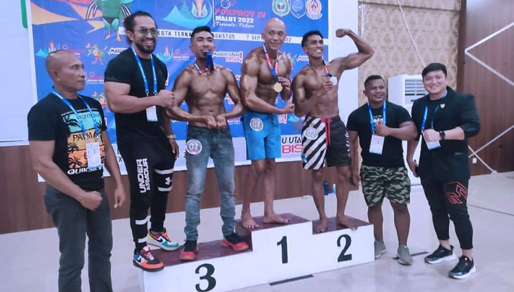 Atlet Binaraga Pulau Morotai, Ronald Reagen Sumbang Emas di Porprov ...