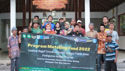 Program Matching Fund 2022, Unisma Malang Adopsi IPTEKS Kambing Croosbreeding - TIMES Indonesia