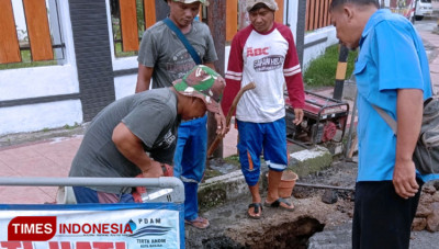 Pelayanan Terdampak Pengerjaan, Perumdam Tirta Anom Kota Banjar Minta Maaf - TIMES Indonesia