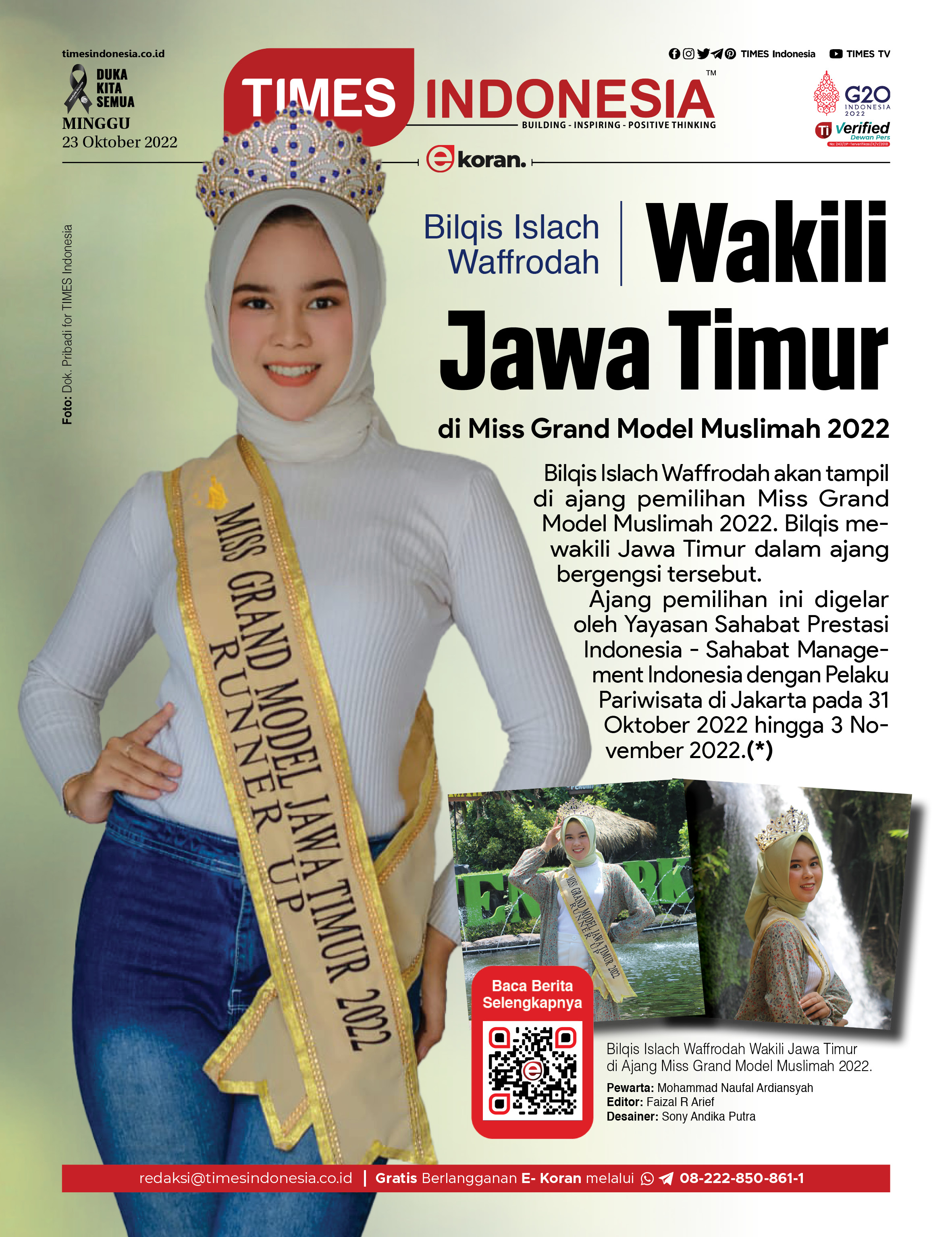 Edisi Minggu, 23 Oktober 2022: E-Koran, Bacaan Positif Masyarakat 5.0 ...