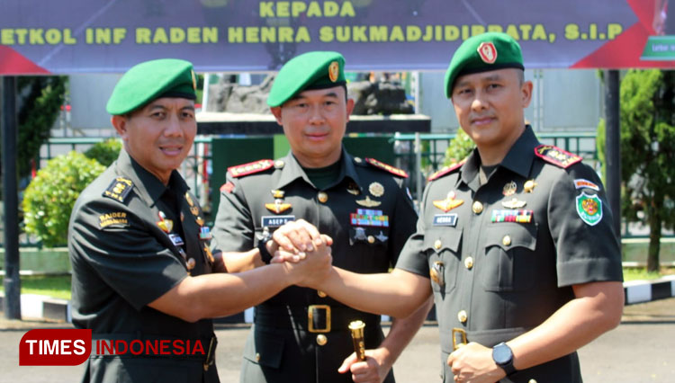 Letkol Inf Raden Henra Sukmadjidibrata S.I.P Resmi Jabat Dandim 0612/Tasikmalaya - TIMES Jabar