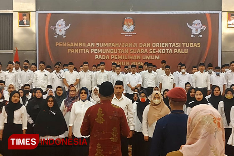 Usai Dilantik, KPU Kota Palu Minta PPS Jaga Netralitas - TIMES Indonesia Usai Dilantik, KPU Kota Palu Minta PPS Jaga Netralitas - TIMES Indonesia