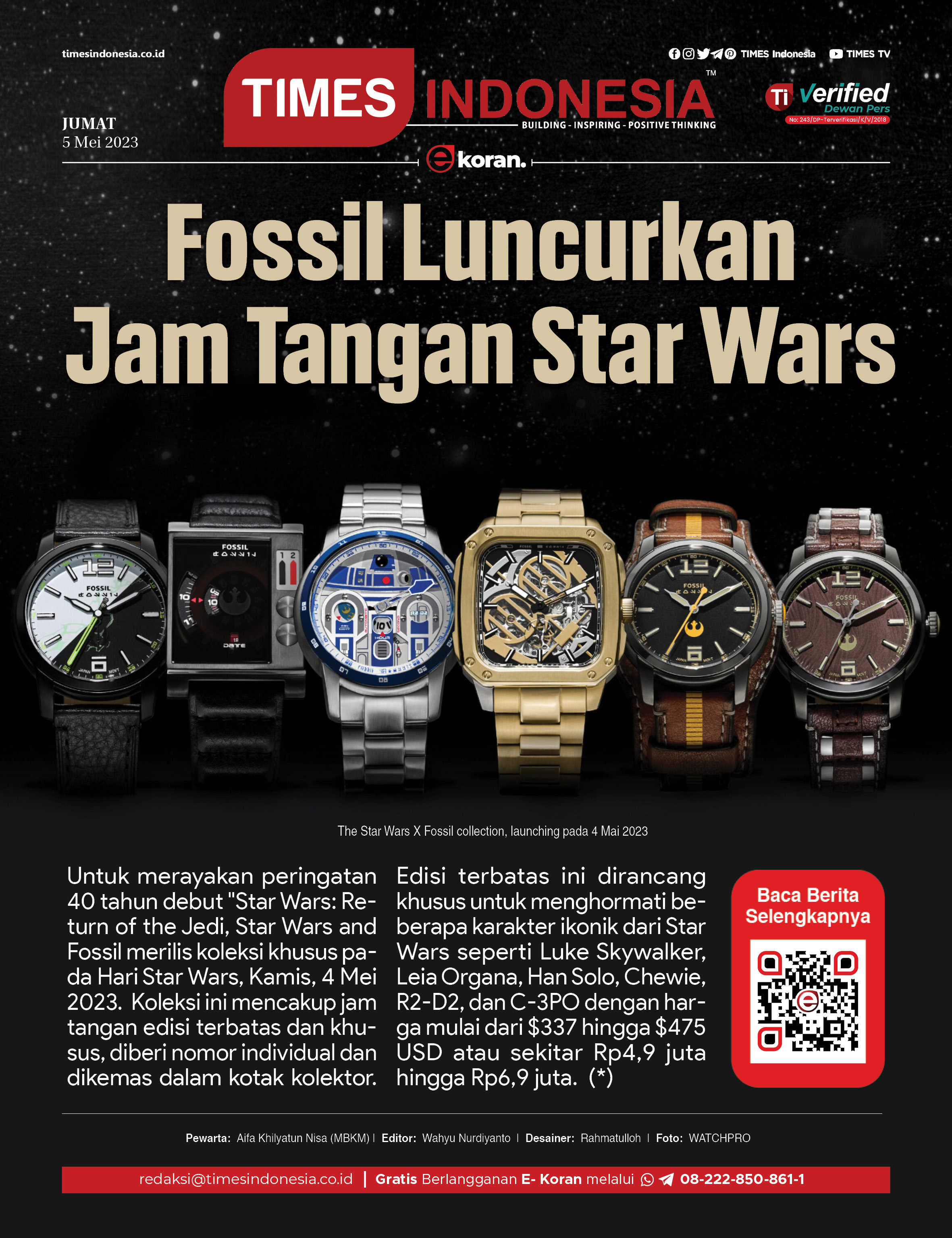 Edisi Jumat, 5 Mei 2023: E-Koran, Bacaan Positif Masyarakat 5.0 - TIMES ...