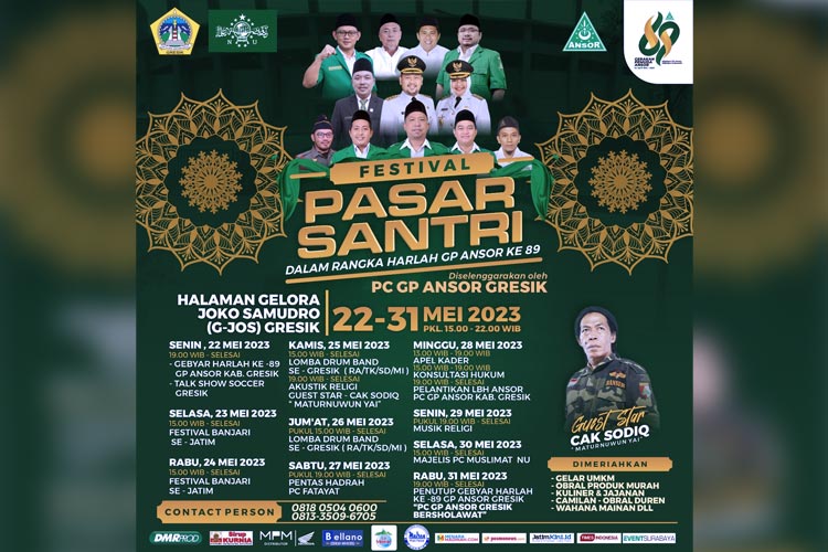 Dibuka Besok, Pasar Santri GP Ansor Gresik Akan Berlangsung 10 Hari ...
