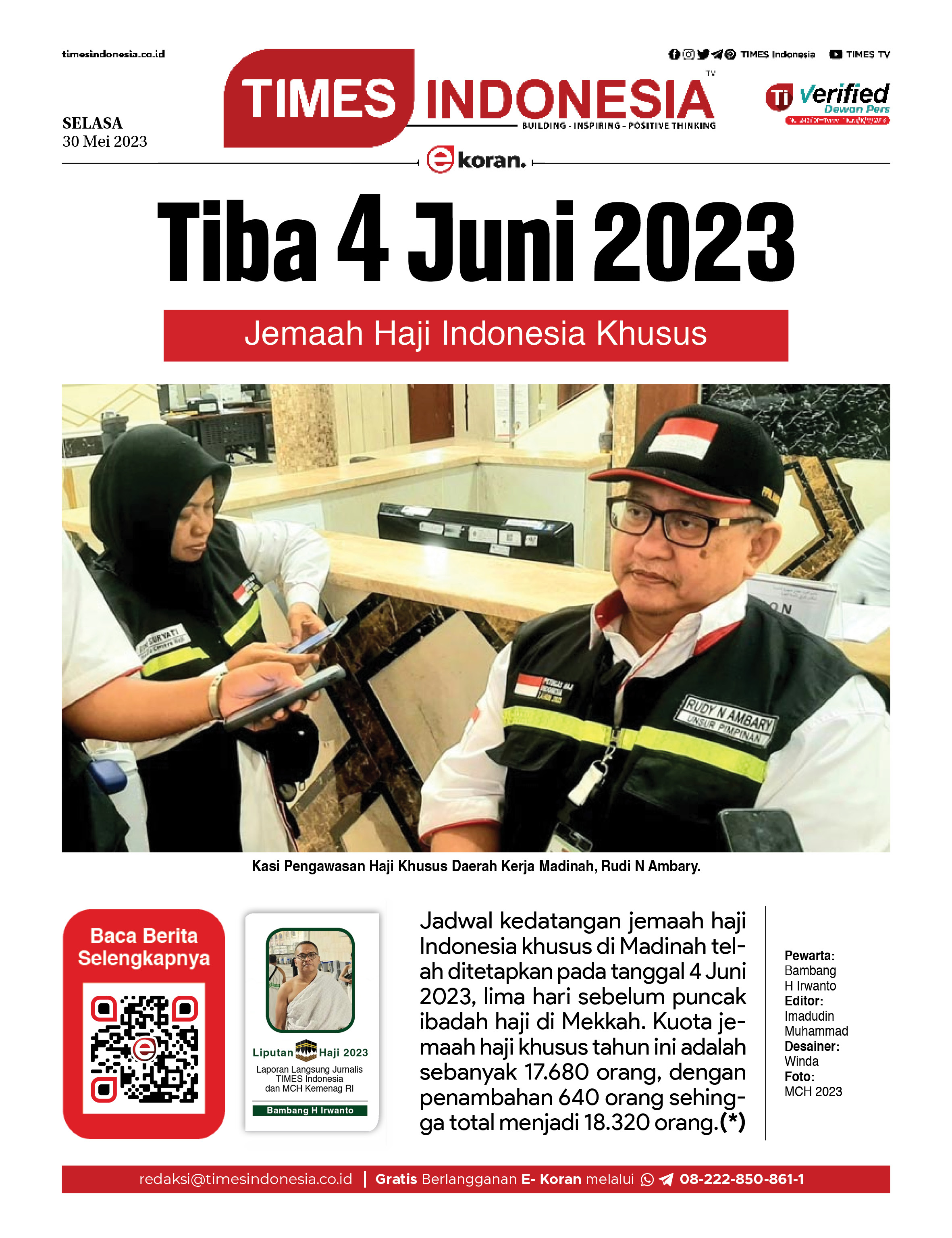 Edisi Selasa, 30 Mei 2023: E-Koran, Bacaan Positif Masyarakat 5.0 ...