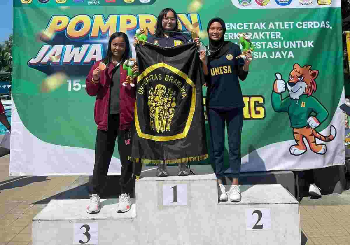 Pomprov II 2023: Atlet Renang UB Malang Raih Emas di 100 Meter Gaya Bebas Putri - TIMES Indonesia