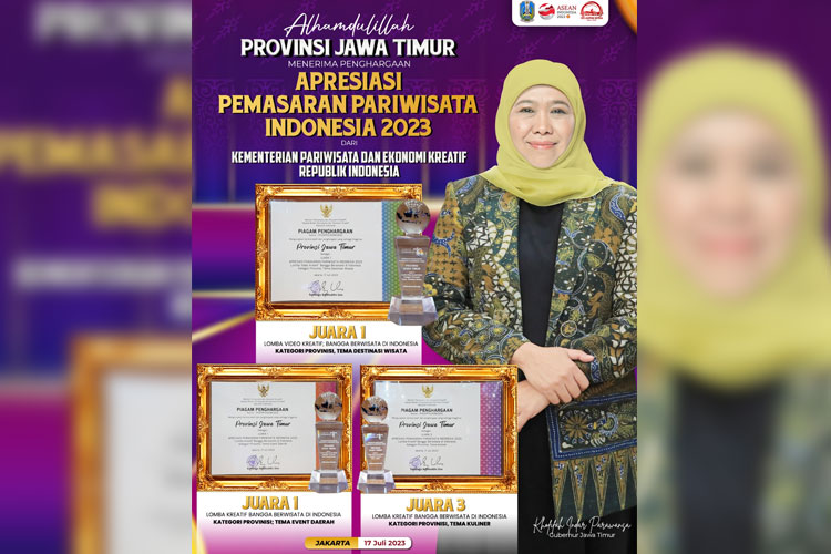 Jatim Mendominasi Penghargaan Apresiasi Pemasaran Pariwisata - TIMES Indonesia