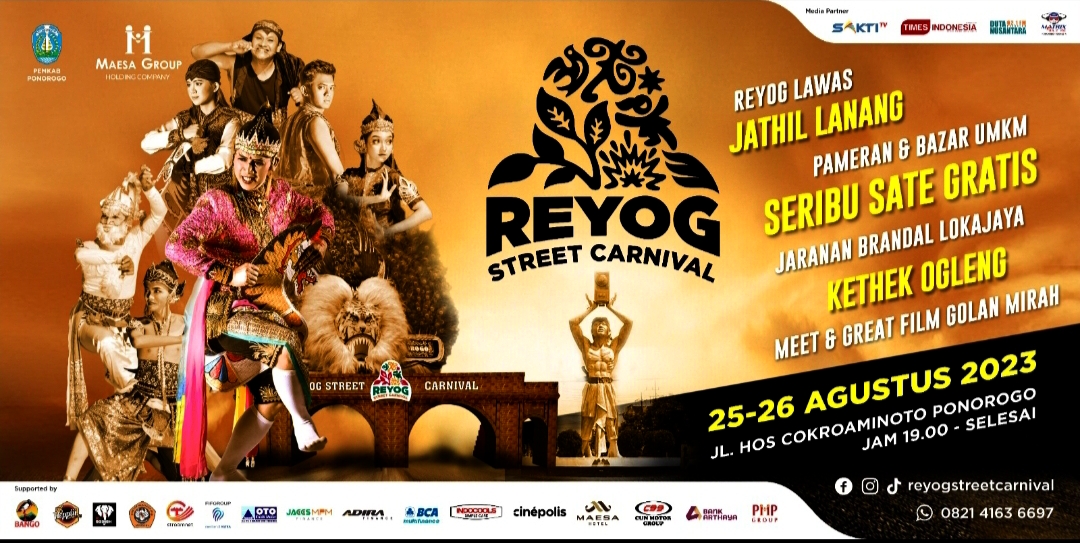 Catat, Banyak Hal Menarik dalam Reyog Street Carnival 2023 di Kabupaten ...
