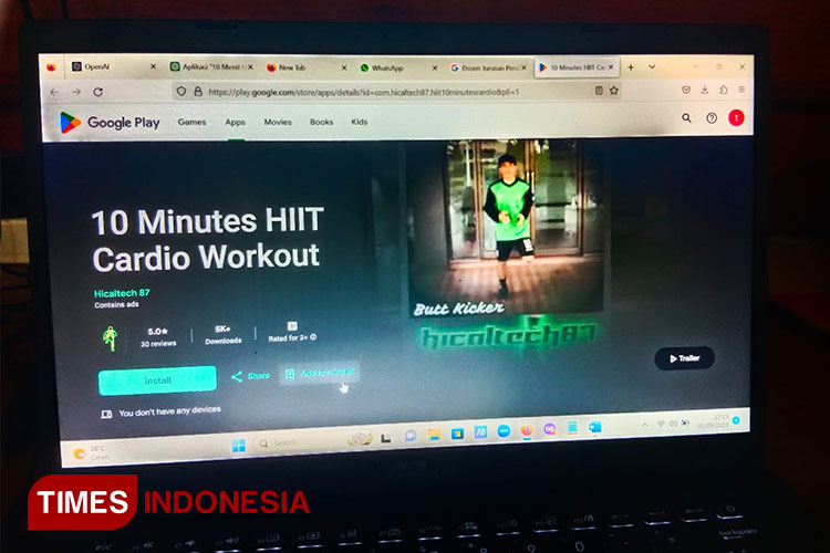 Dosen Universitas Siliwangi Ciptakan Aplikasi Android 10 Minutes HIIT ...