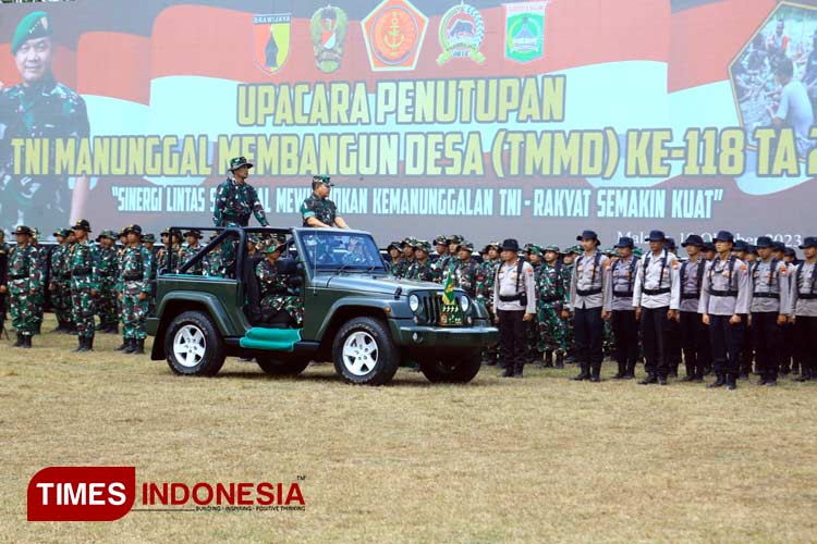 KASAD Tutup TMMD ke 118 2023 di Desa Sumberpetung Malang - TIMES Indonesia