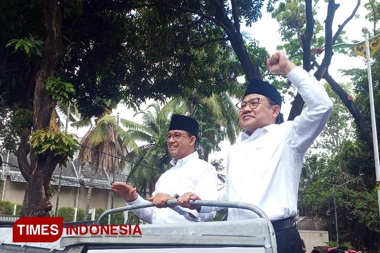 Pasangan Anies Baswedan dan Muhaimin Iskandar Resmi Daftar ke KPU RI - TIMES Indonesia
