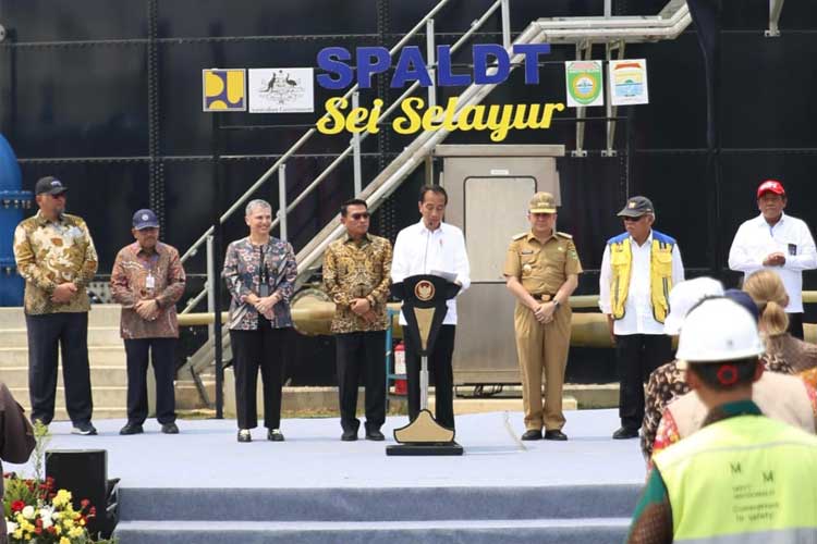Resmikan SPALDT Sei Selayur, Presiden RI Jokowi: Tingkatkan Kesehatan ...