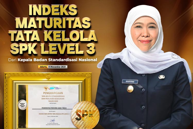 Indeks Maturitas Tata Kelola SPK Jatim 2023 Raih Penghargaan dari BSN - TIMES Indonesia