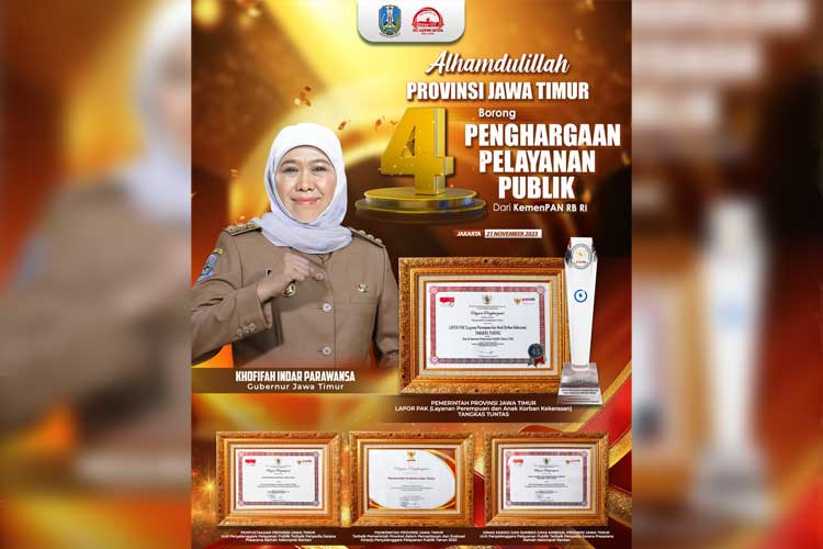 Jatim Borong Empat Penghargaan Pelayanan Publik dari KemenPAN RB - TIMES Indonesia