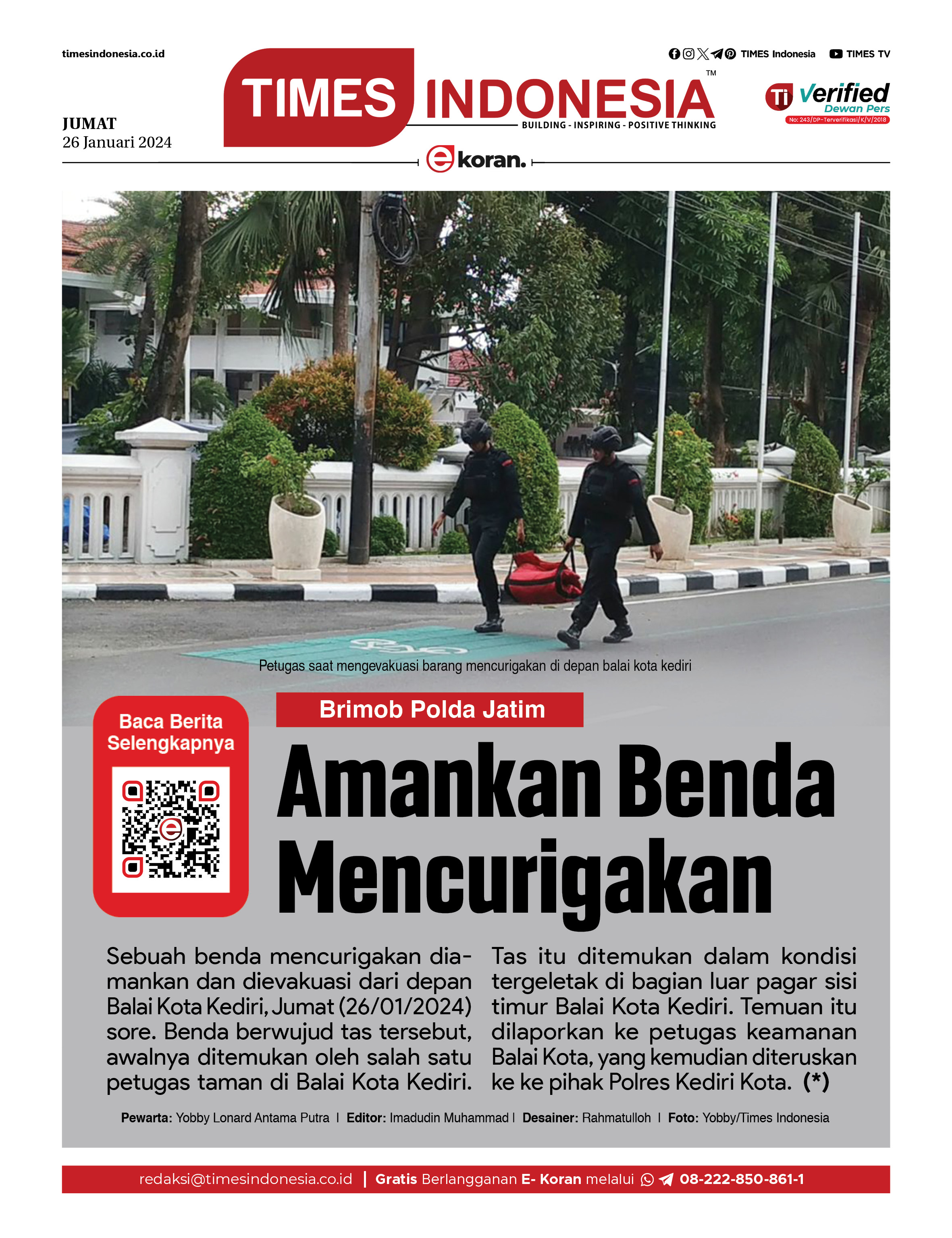 Edisi Jumat, 26 Januari 2024: E-Koran, Bacaan Positif Masyarakat 5.0 ... Edisi Jumat, 26 Januari 2024: E-Koran, Bacaan Positif Masyarakat 5.0 ...