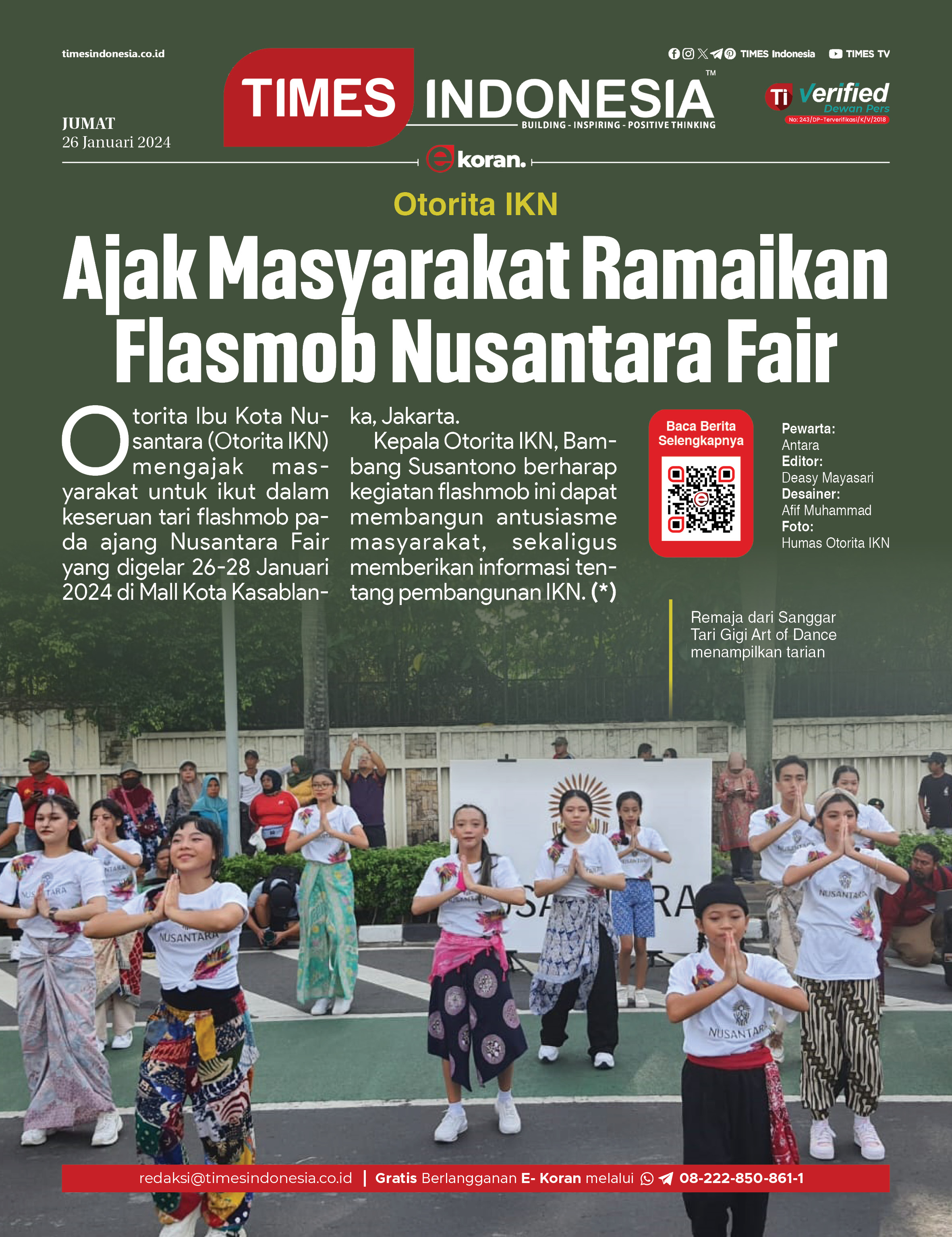 Edisi Jumat, 26 Januari 2024: E-Koran, Bacaan Positif Masyarakat 5.0 ... Edisi Jumat, 26 Januari 2024: E-Koran, Bacaan Positif Masyarakat 5.0 ...