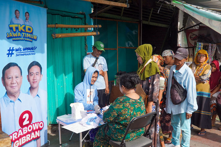 TKD Jatim Genjot Blusukan Pasar, Target Prabowo Gibran Satu Putaran - TIMES Indonesia