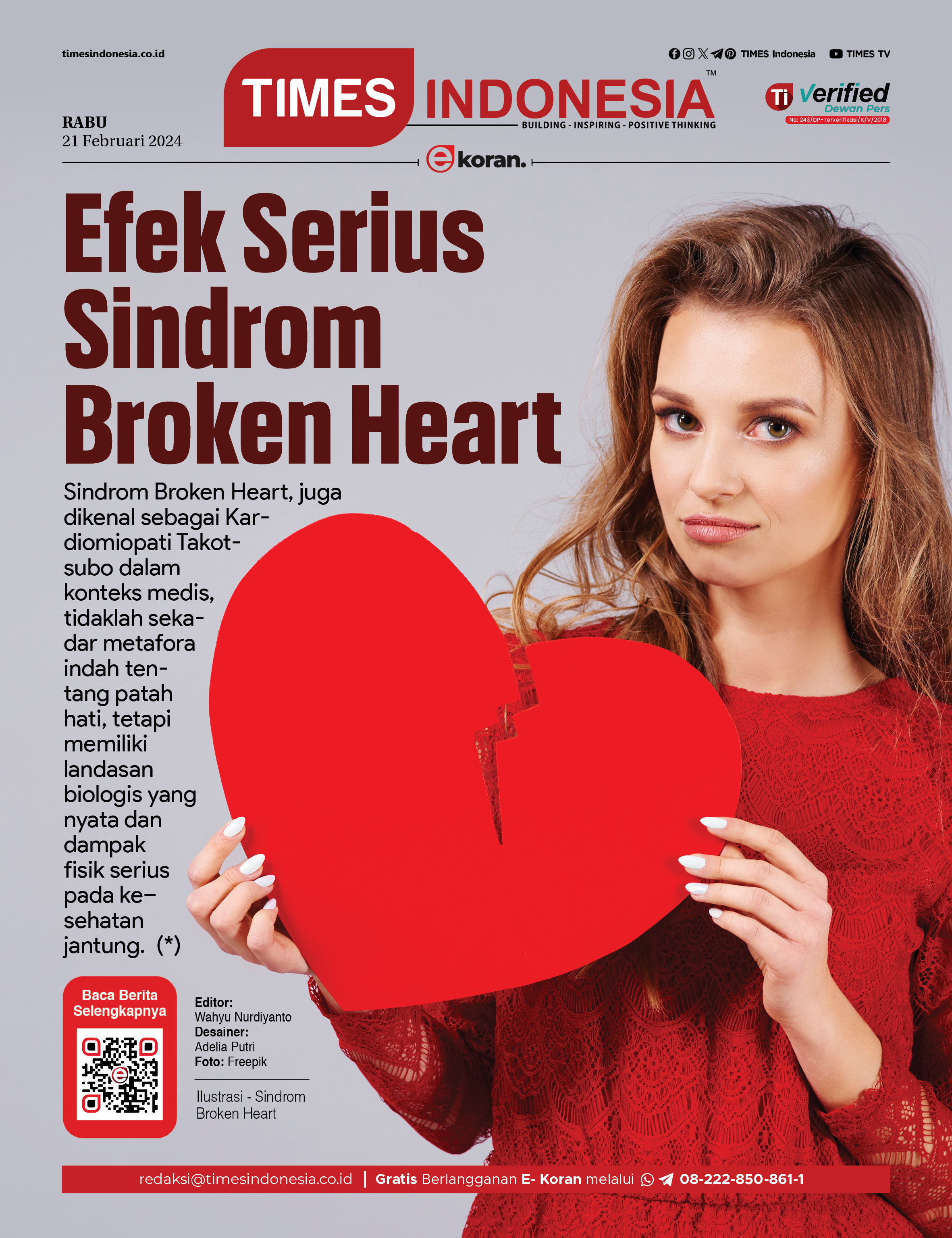 Edisi Rabu, 21 Februari 2024: E-Koran, Bacaan Positif Masyarakat 5.0 - TIMES Indonesia