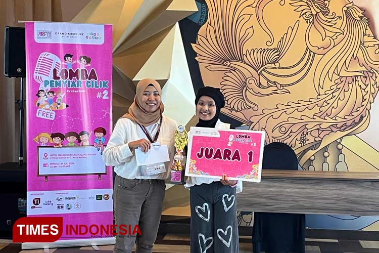 Neng, Juara 1 Lomba Penyiar Cilik Radio Mas FM - TIMES Indonesia