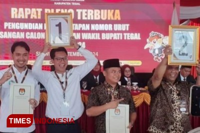Pilkada Tegal: Bima-Mujab 01 dan Ischak-Kholid 02 - TIMES Indonesia