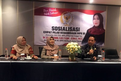 Anggota DPD RI Lia Istifhama Gelar Sosialisasi Empat Pilar Kebangsaan di Surabaya - TIMES Indonesia