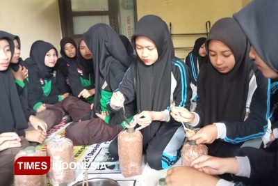 Latih Siswa Berwirausaha, SMAN 2 Ngadirojo Pacitan Kembangkan Budidaya Jamur Tiram - TIMES Indonesia