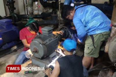 Ada Masalah Panel Pompa, Distribusi Air PerumdamTirta Anom Terganggu - TIMES Indonesia