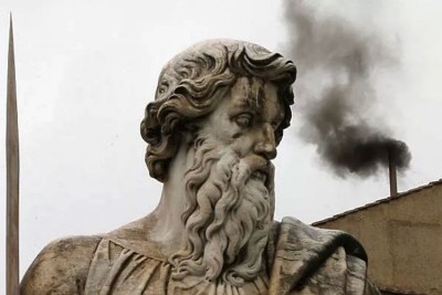 Asap Hitam Keluar dari Cerobong Kapel Sistina, Menandakan Paus Baru ...