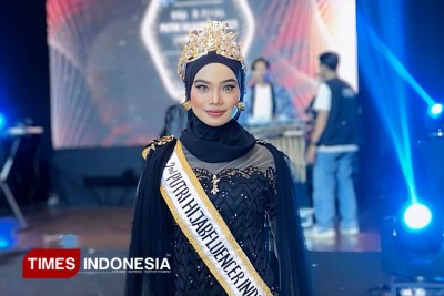 Runi Adelia Putri dengan Pesan Menggema di Grand Final Putri Hijabfluencer Jabar 2025 - TIMES ...