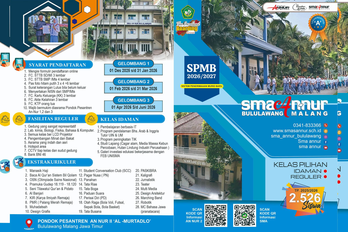 Didukung Fasilitas Modern dan Segudang Prestasi, SMA An Nur Bululawang ...